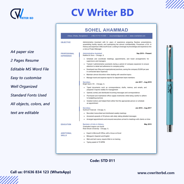 CV Design – CV Writer BD