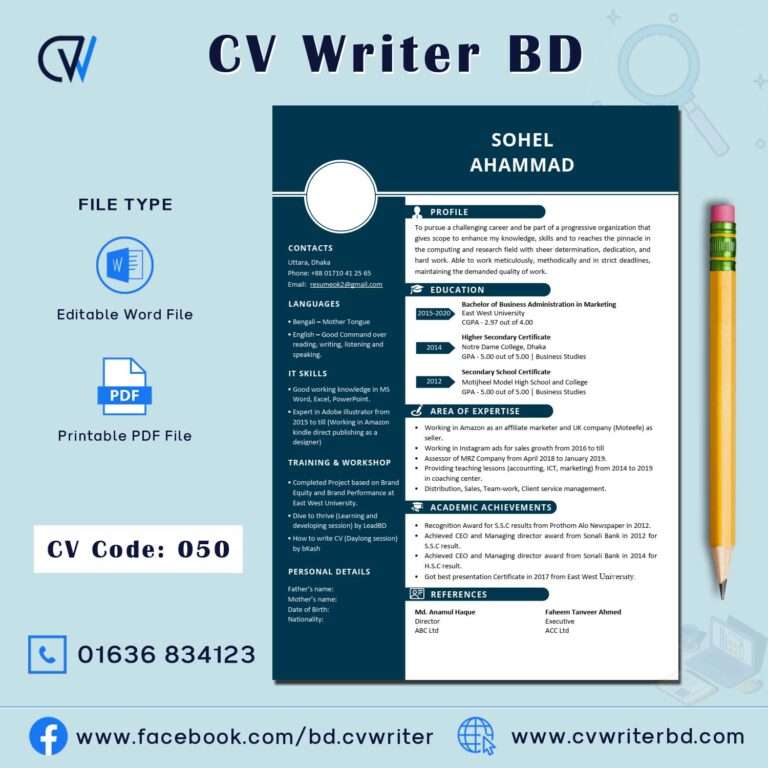 Modern CV – CV Writer BD
