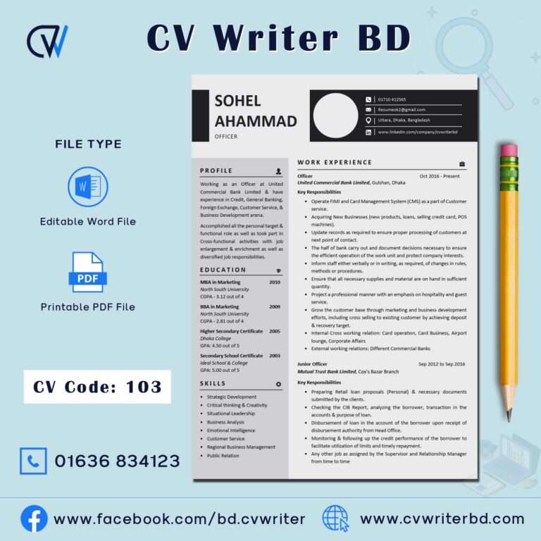 Our Services – CV Writer BD
