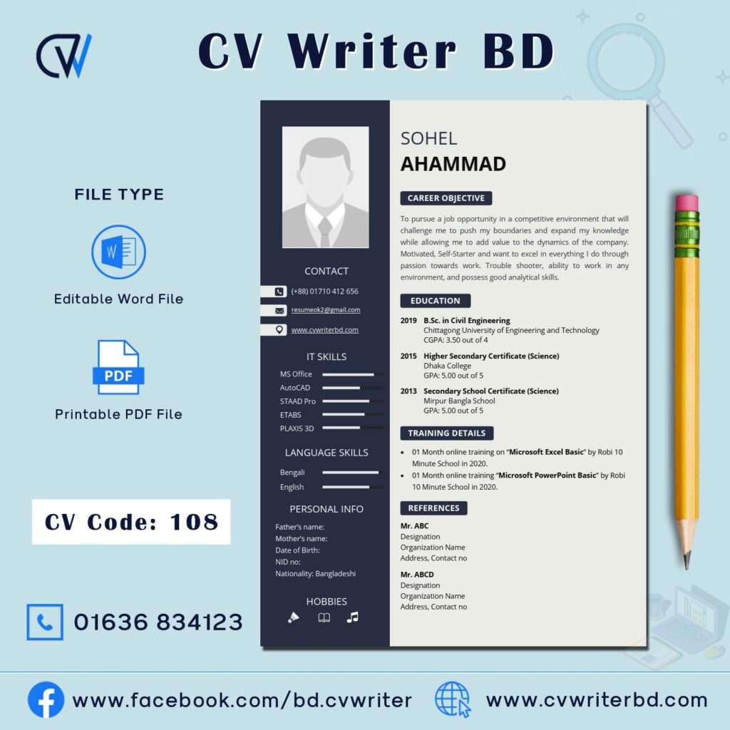 Modern CV – CV Writer BD