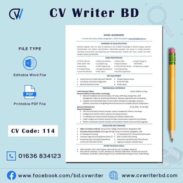Modern CV – CV Writer BD