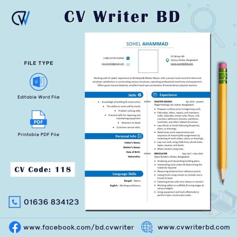 Modern CV – CV Writer BD