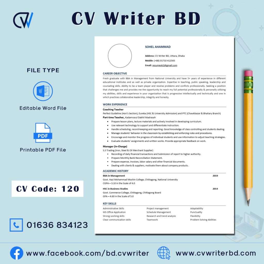 Modern CV – CV Writer BD