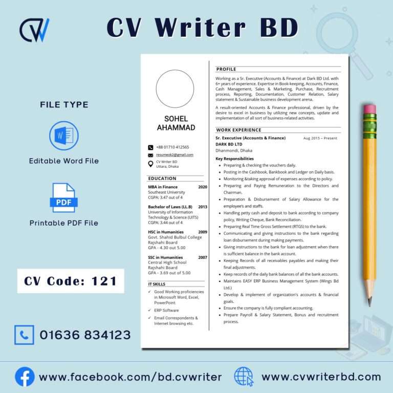 Modern CV – CV Writer BD