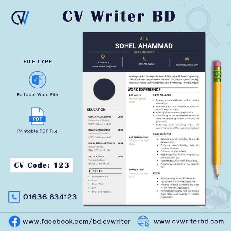 Modern CV – CV Writer BD