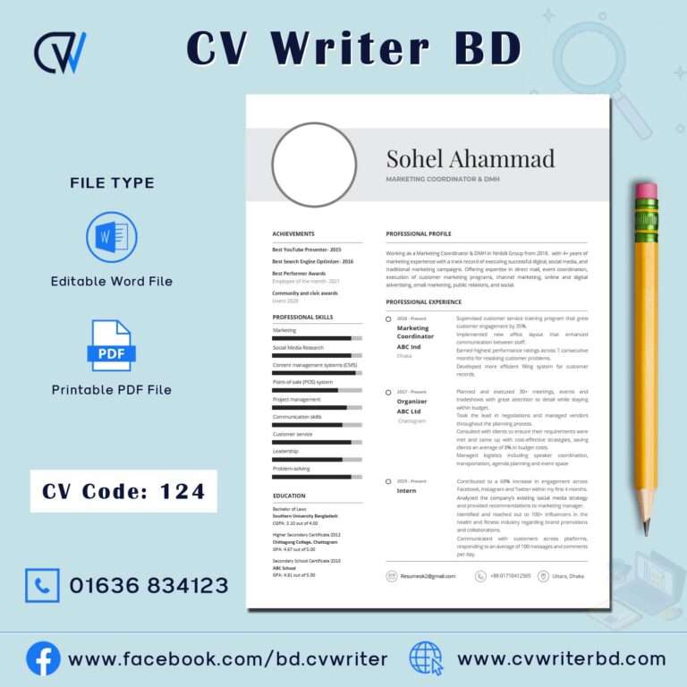 Modern CV – CV Writer BD