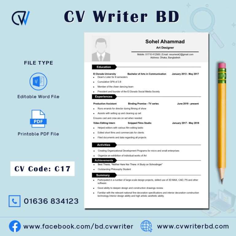 Modern CV – CV Writer BD