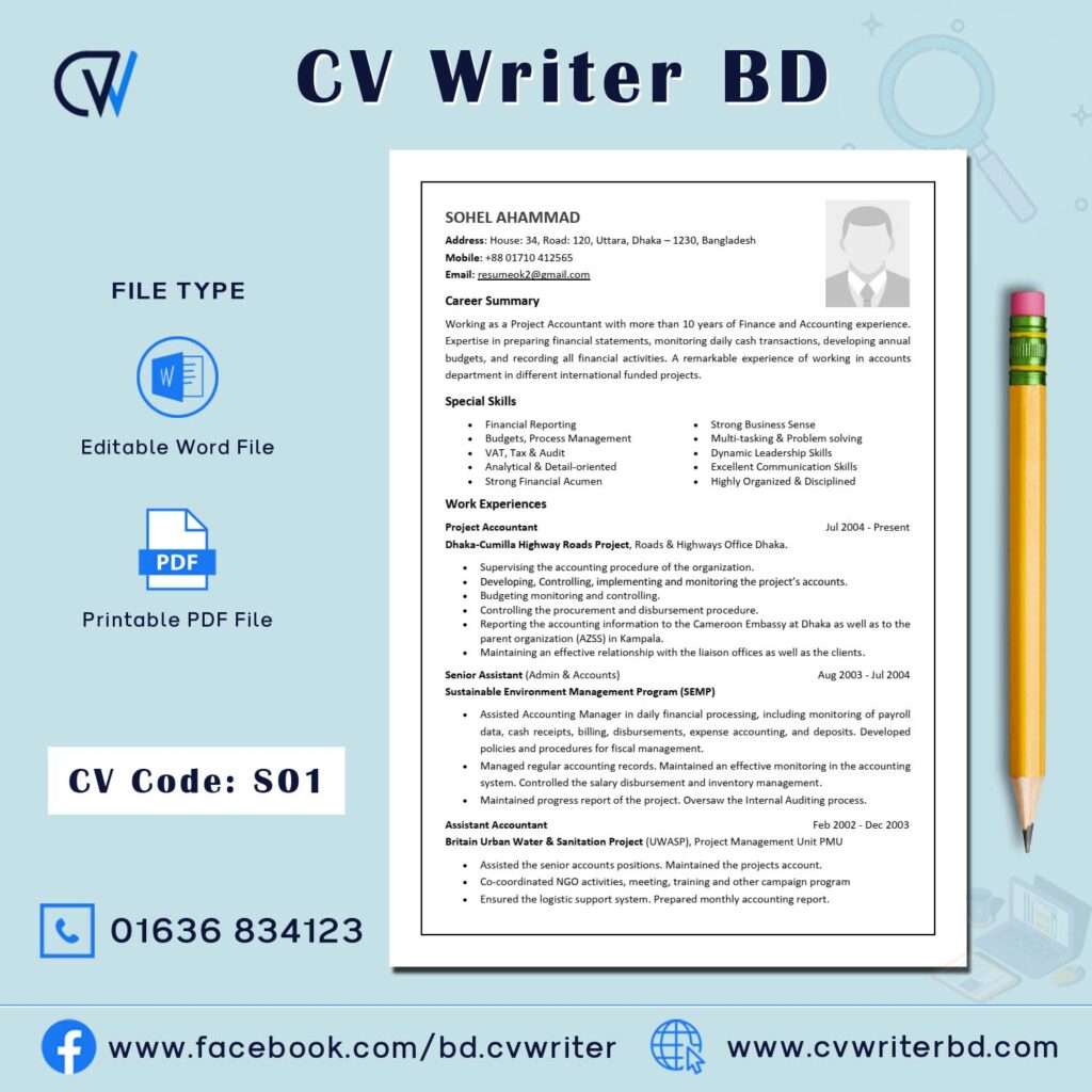 Modern CV – CV Writer BD