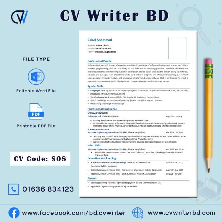 Modern CV – CV Writer BD