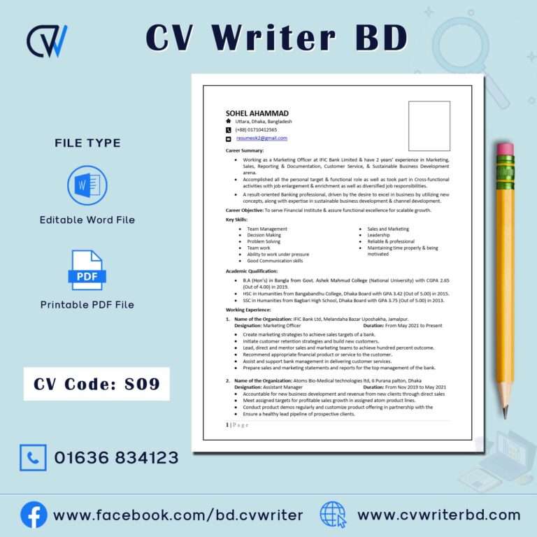Modern CV – CV Writer BD
