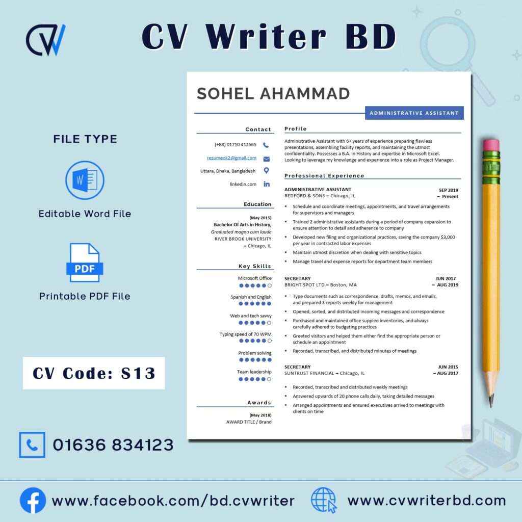 Modern CV – CV Writer BD