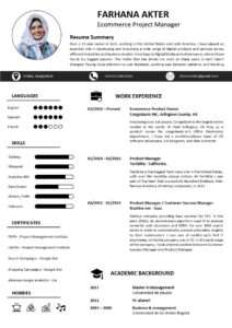 Resume Template – CV Writer BD