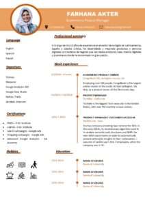 Resume Template – CV Writer BD