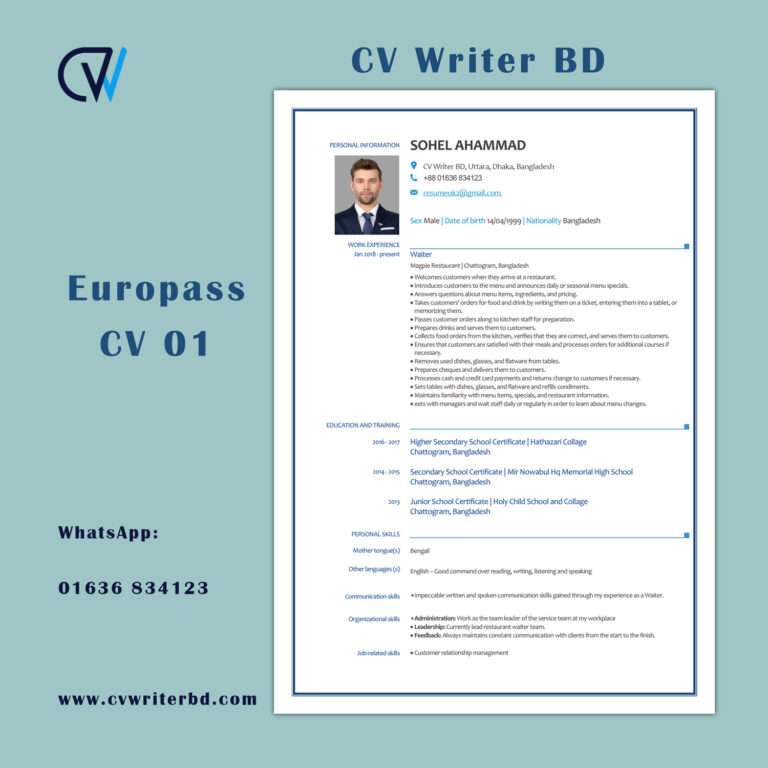 Europass CV – CV Writer BD