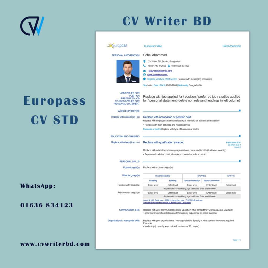 Europass CV – CV Writer BD