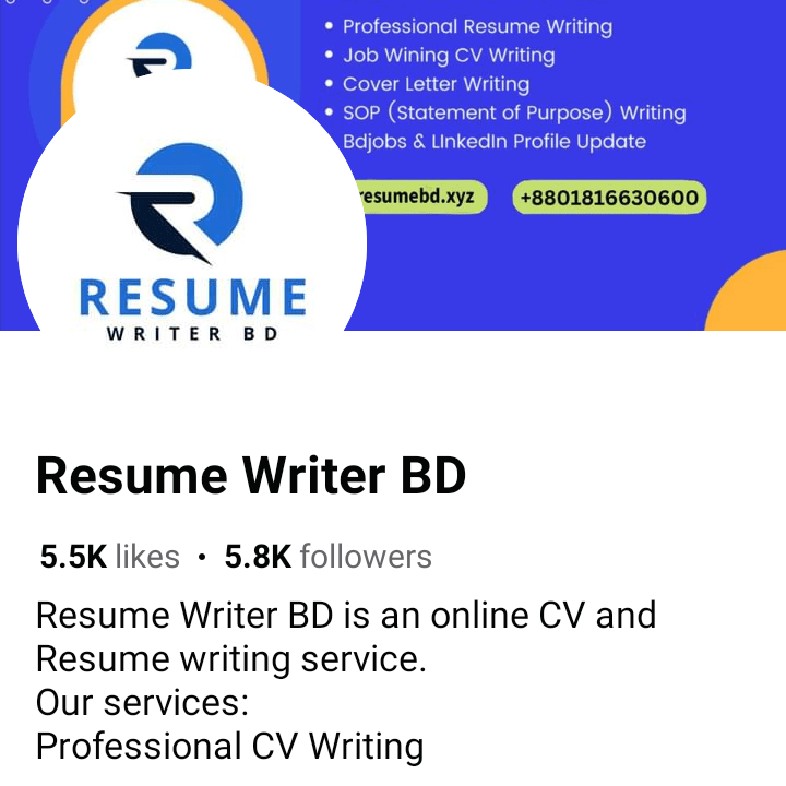 CV Writer BD – CV and Resume Writing Service